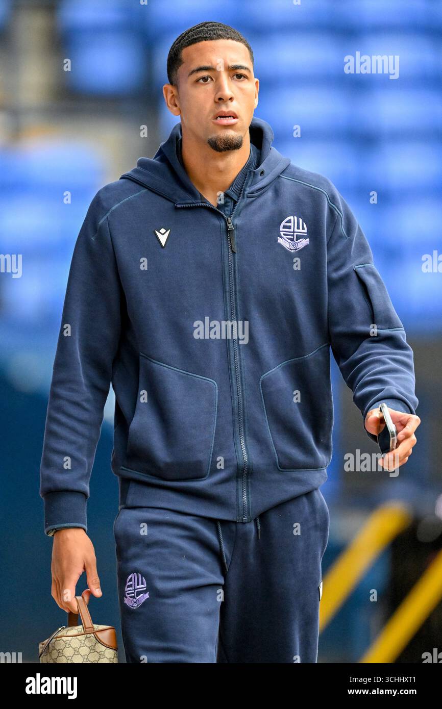 Chris Forino of Bolton Wanderers walking in prior to the The Vertu ...