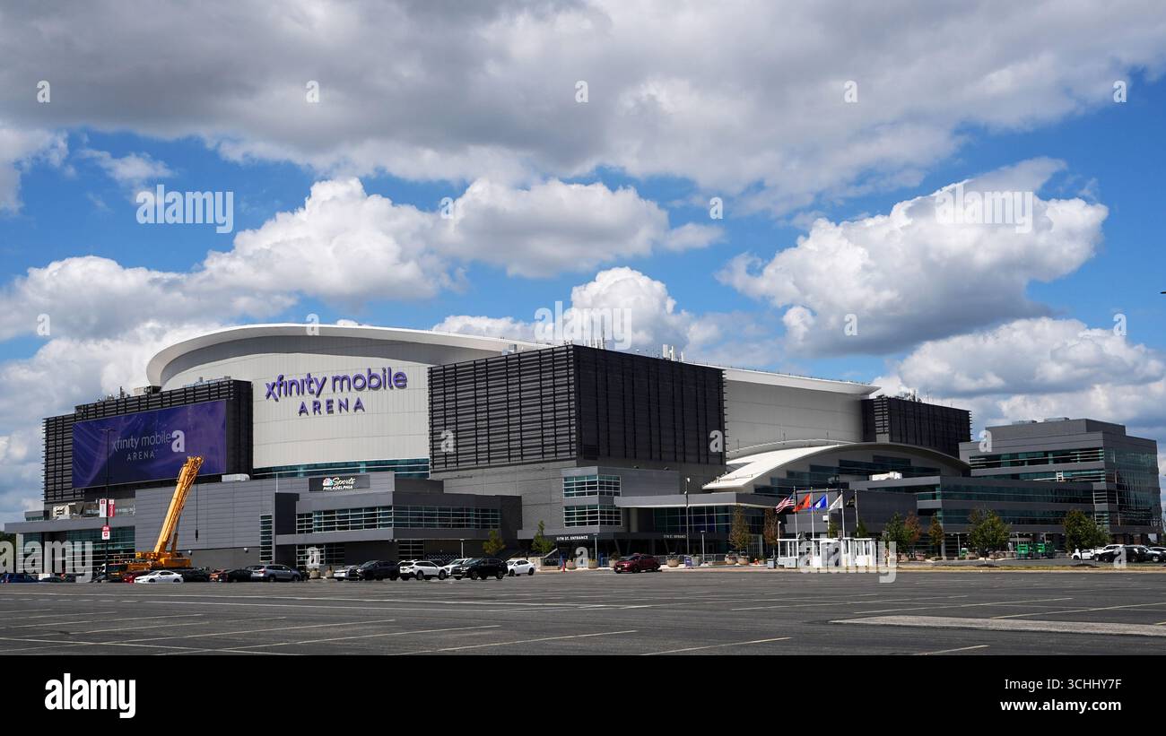 Shown is the Xfinity Mobile Arena in Philadelphia, Tuesday, Sept. 2 ...