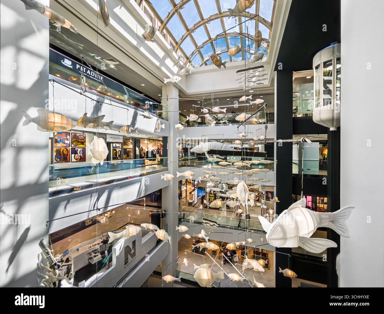 Nice, France - August 30, 2025: interior of the Nice Etoile shopping ...