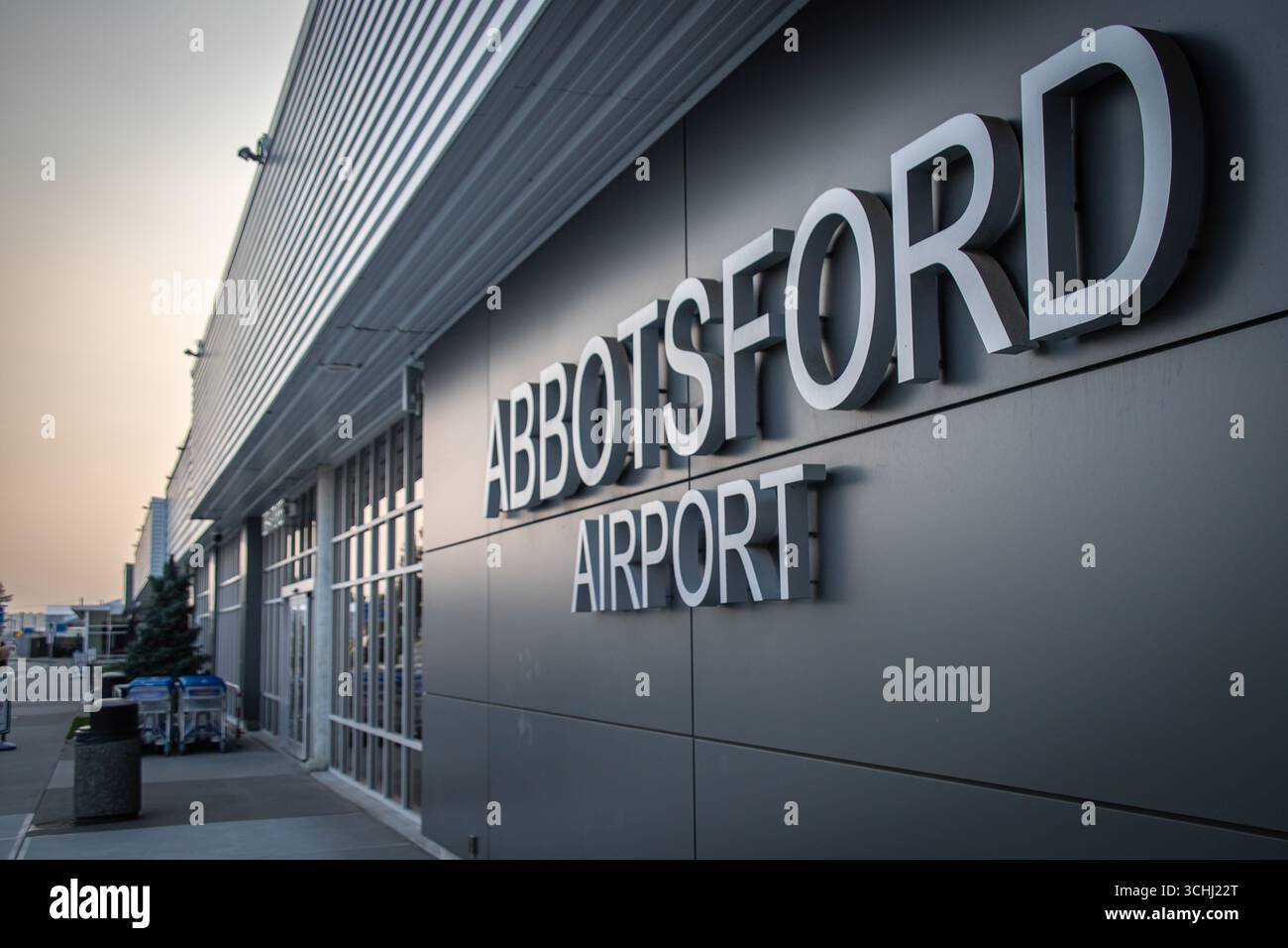 Abbotsford, BC, CANADA - Aug 10 2024 : Modern exterior view of ...