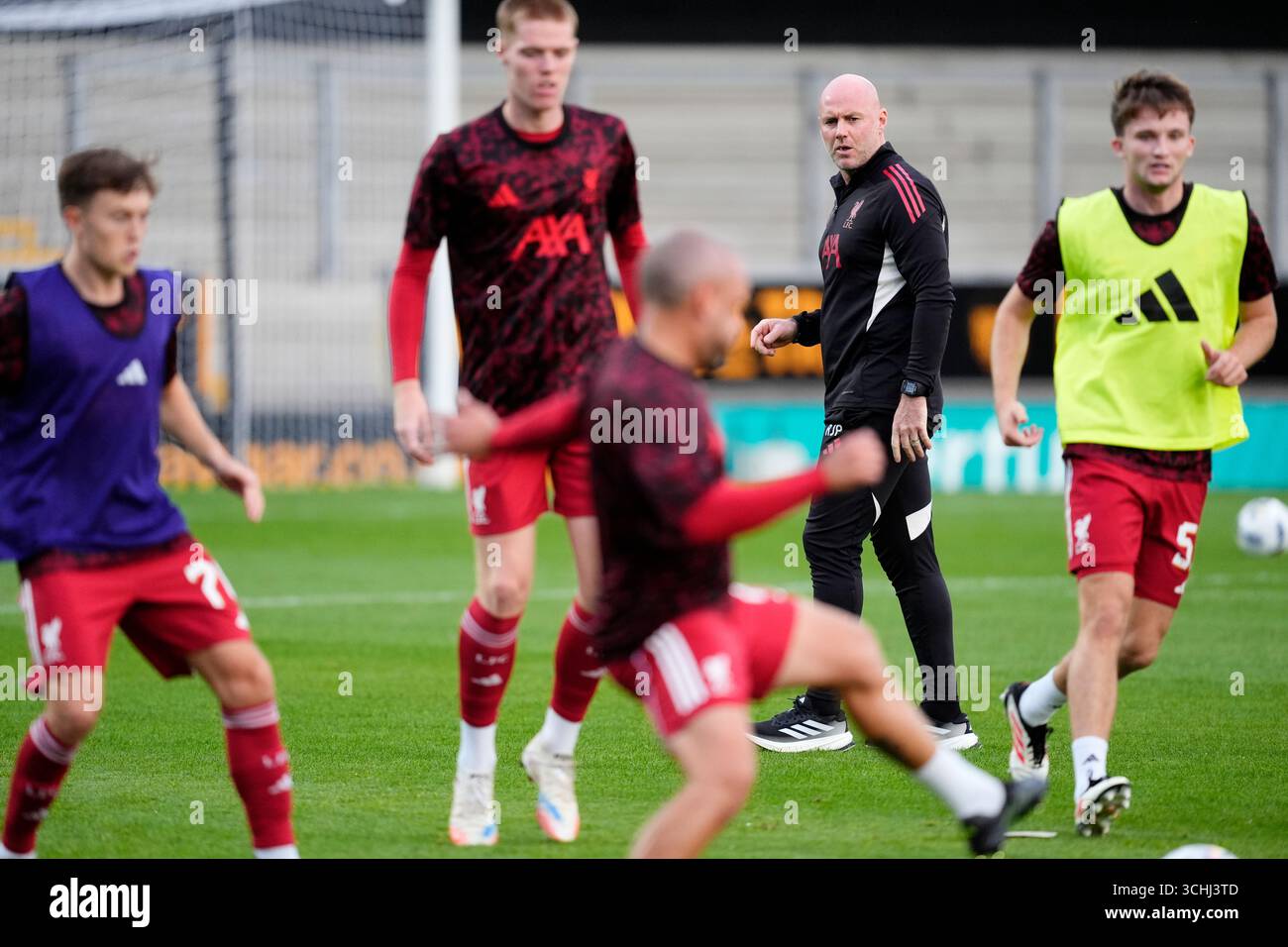 Liverpool U21's head coach Rob Page before the Vertu Trophy match at ...
