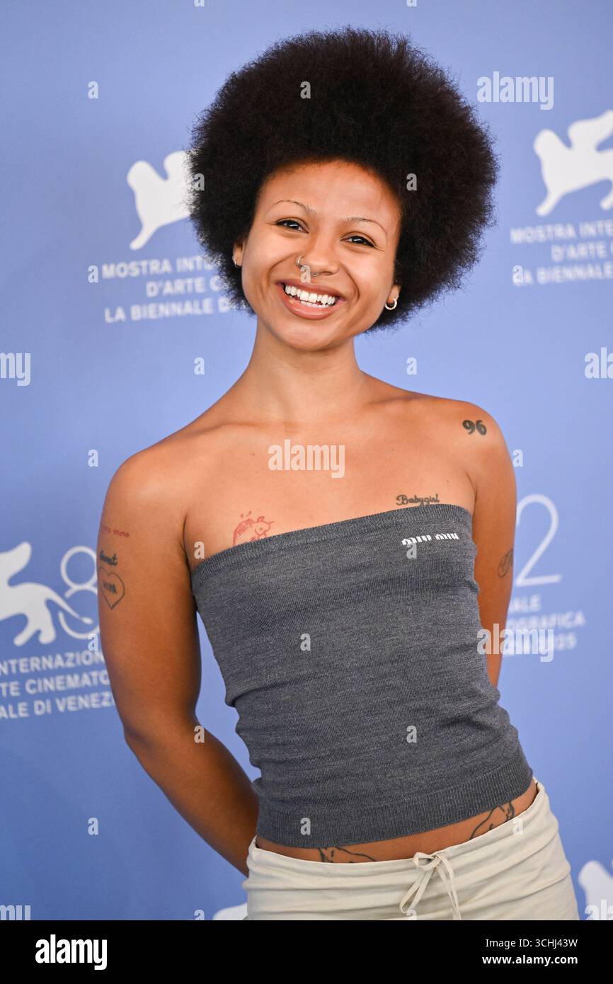Myha la attending the Dead Man's Wire Photocall as part of the 82nd ...