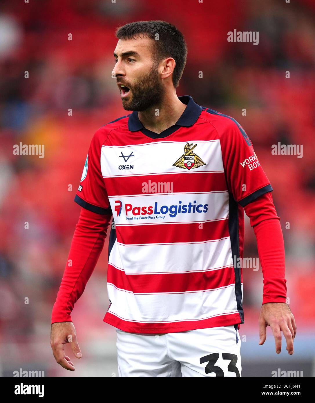 Doncaster Rovers' Ben Close during the Vertu Trophy match at The Eco ...