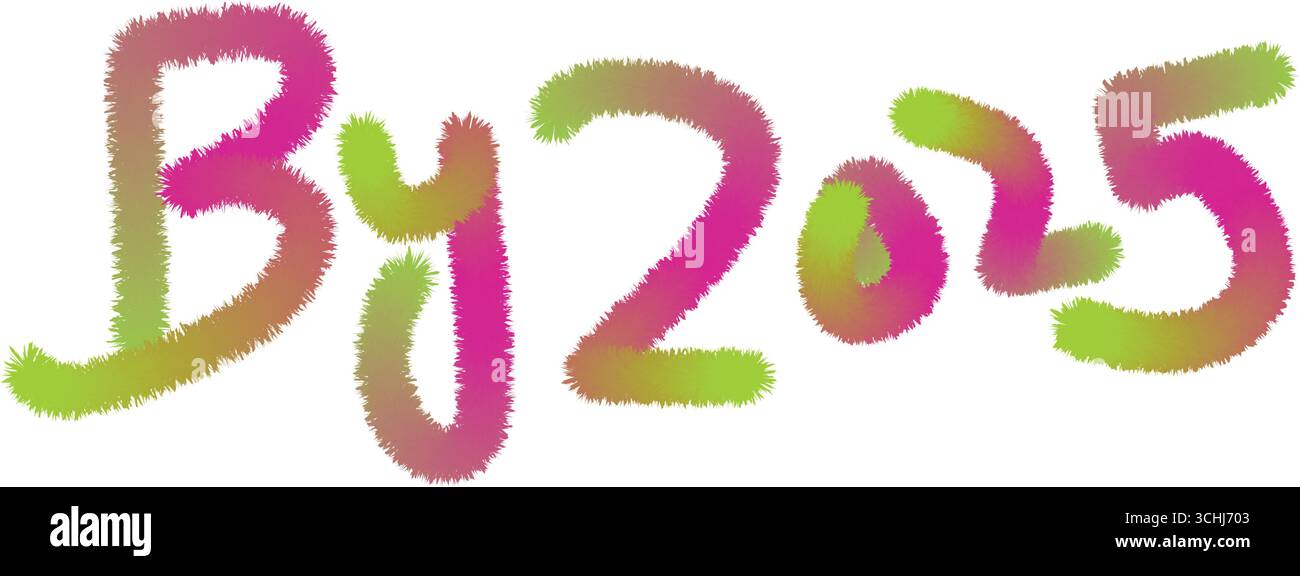 Futuristic 2025 new year Stock Vector Images - Alamy