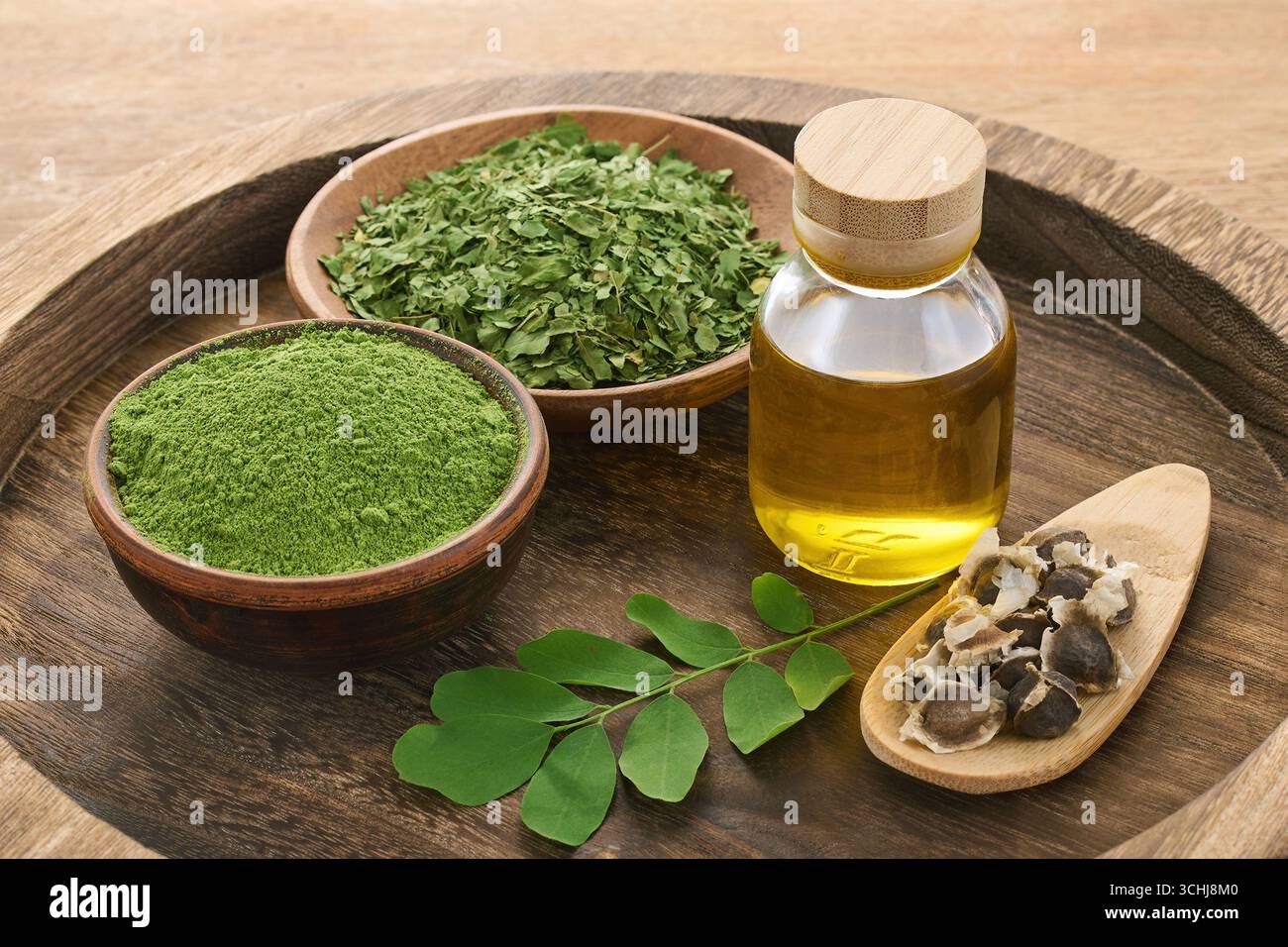 Moringa leaf powder seeds hi-res stock photography and images - Alamy