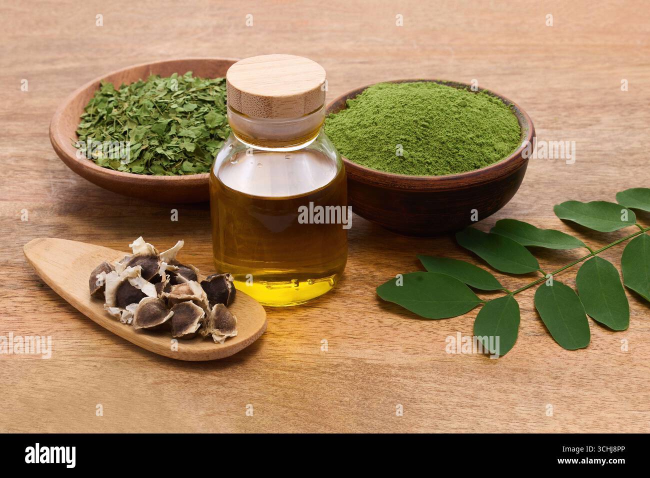 Moringa leaves seeds powder hi-res stock photography and images - Alamy