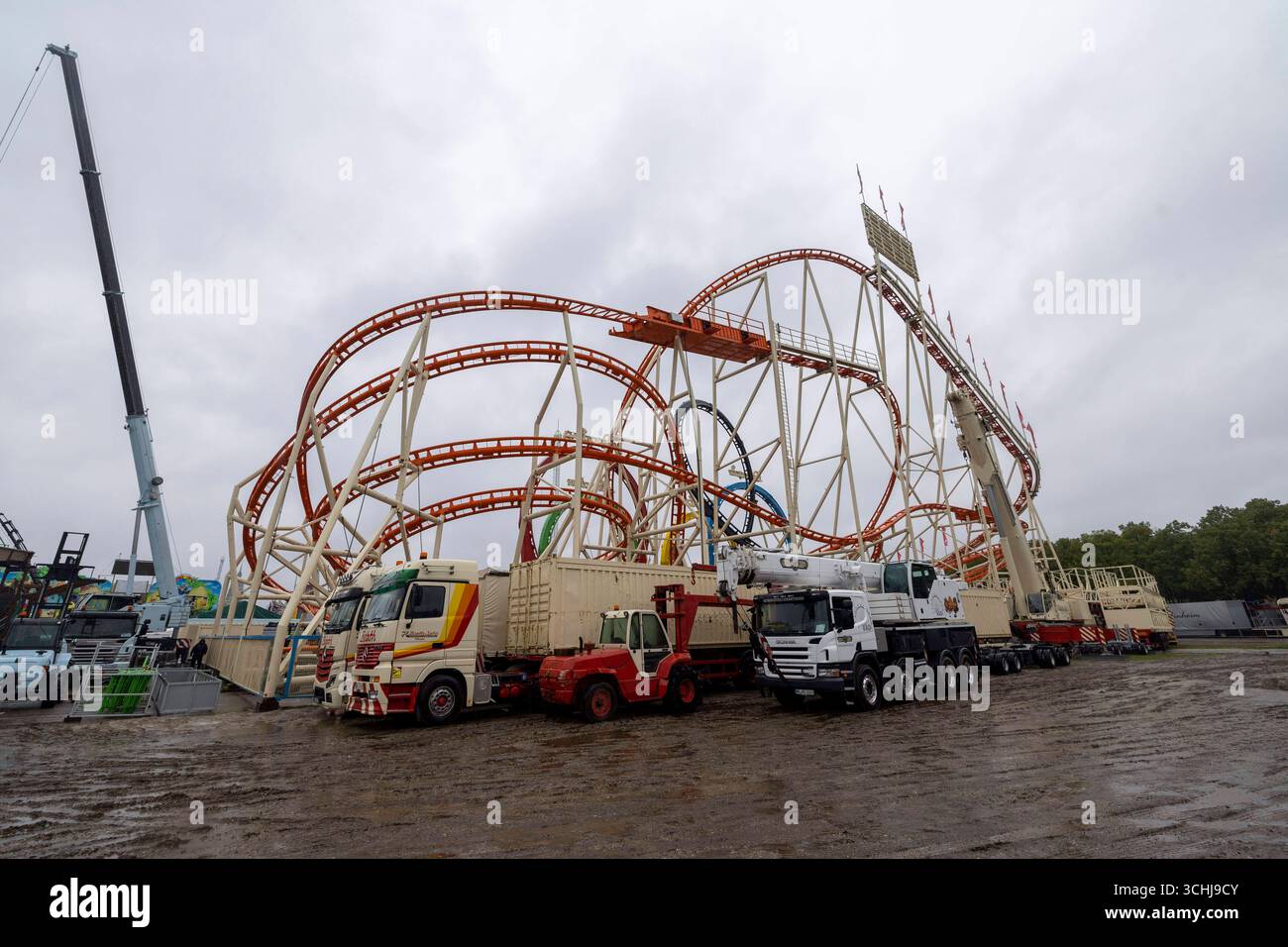 Tödlicher Unfall eines Mitarbeiters von Barth Olympia Looping auf dem ...