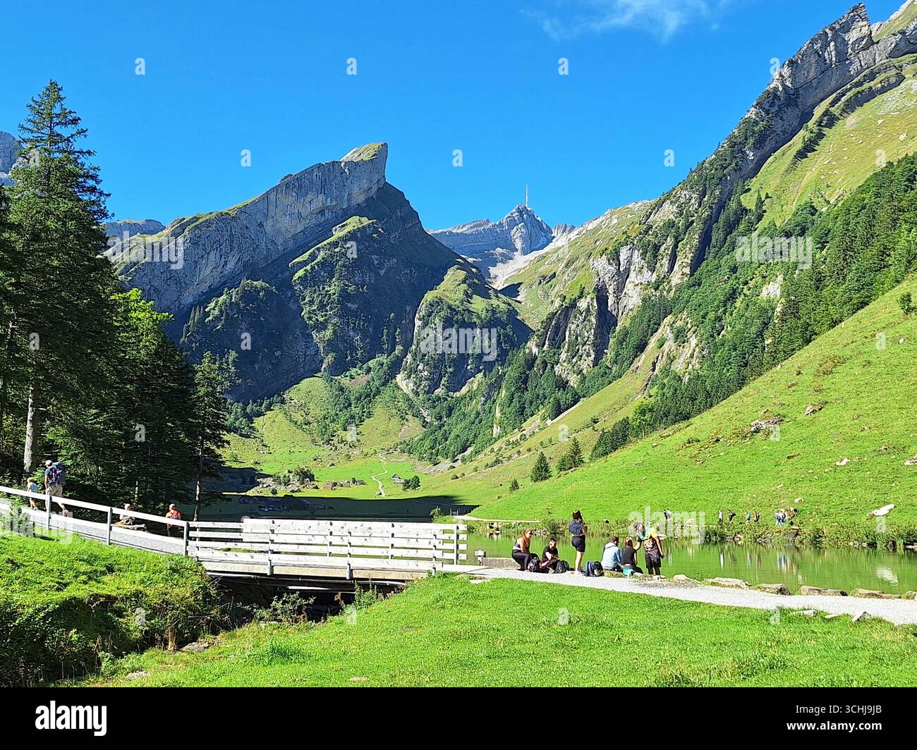 Appenzell Themenbild - Seealpsee, Säntis, Appenzell, Appenzeller Alpen ...