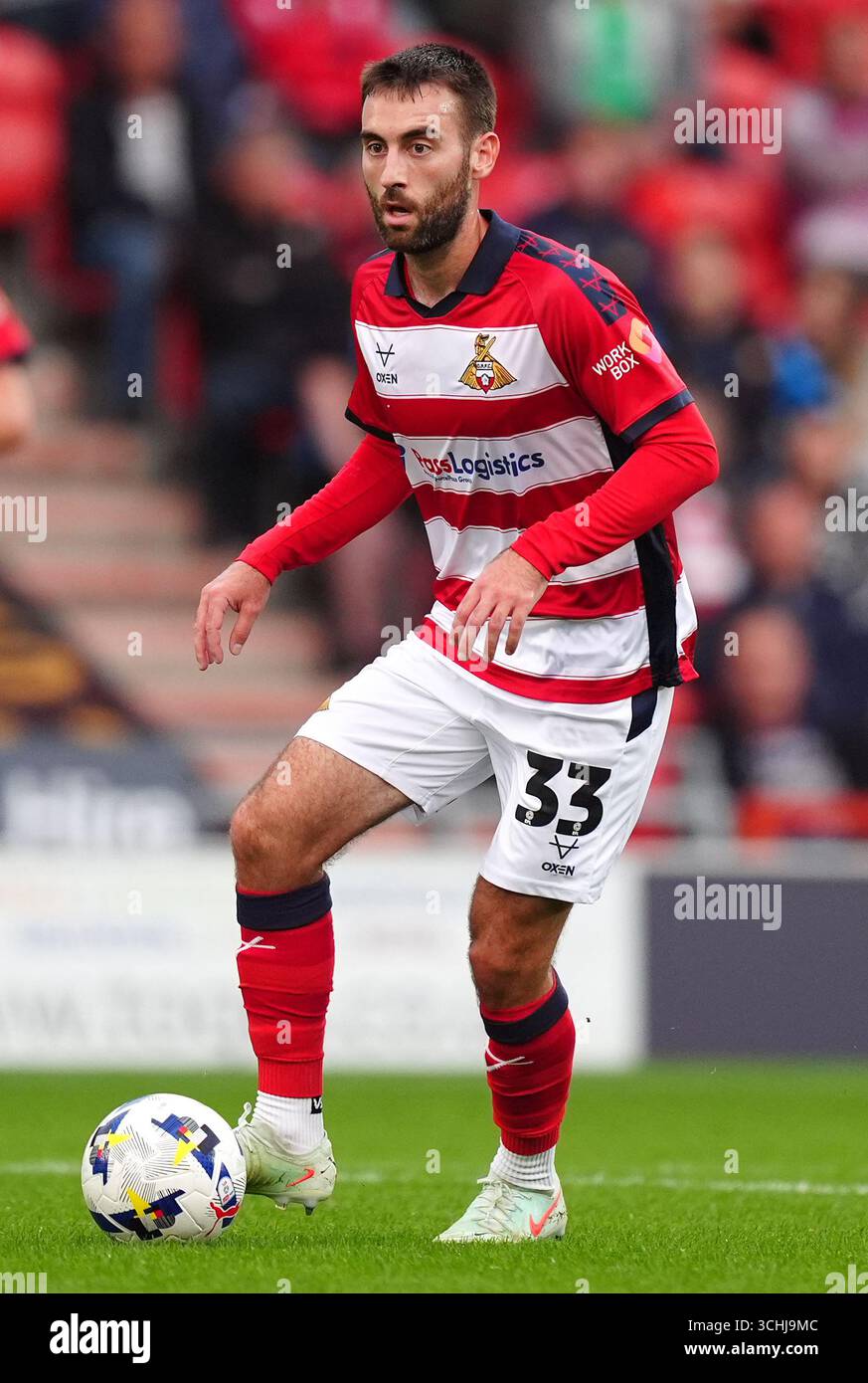 Doncaster Rovers' Ben Close in action during the Vertu Trophy match at ...
