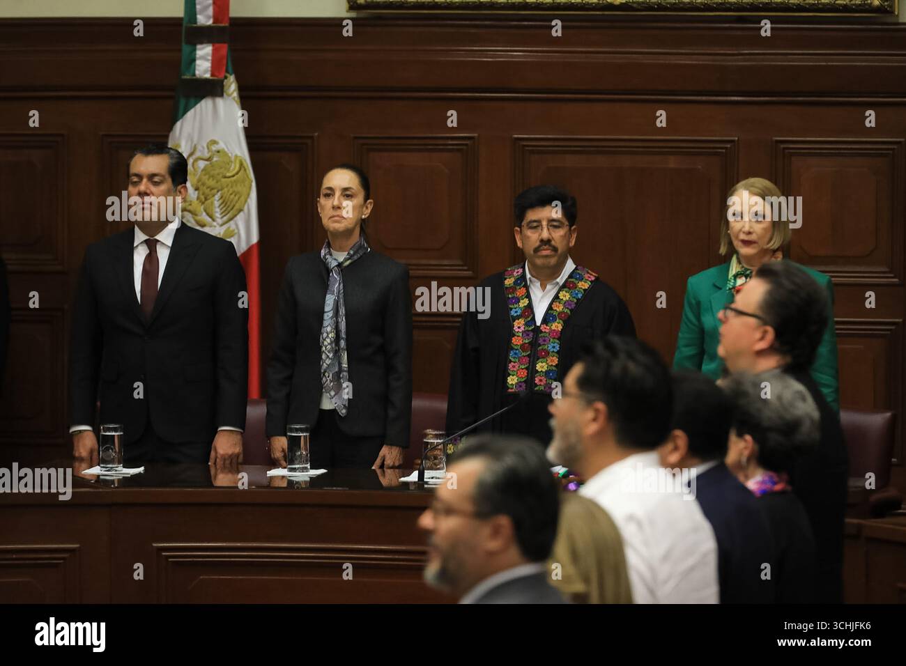 (L-R) Congressman Sergio Gutierrez from the Party Movimiento de ...