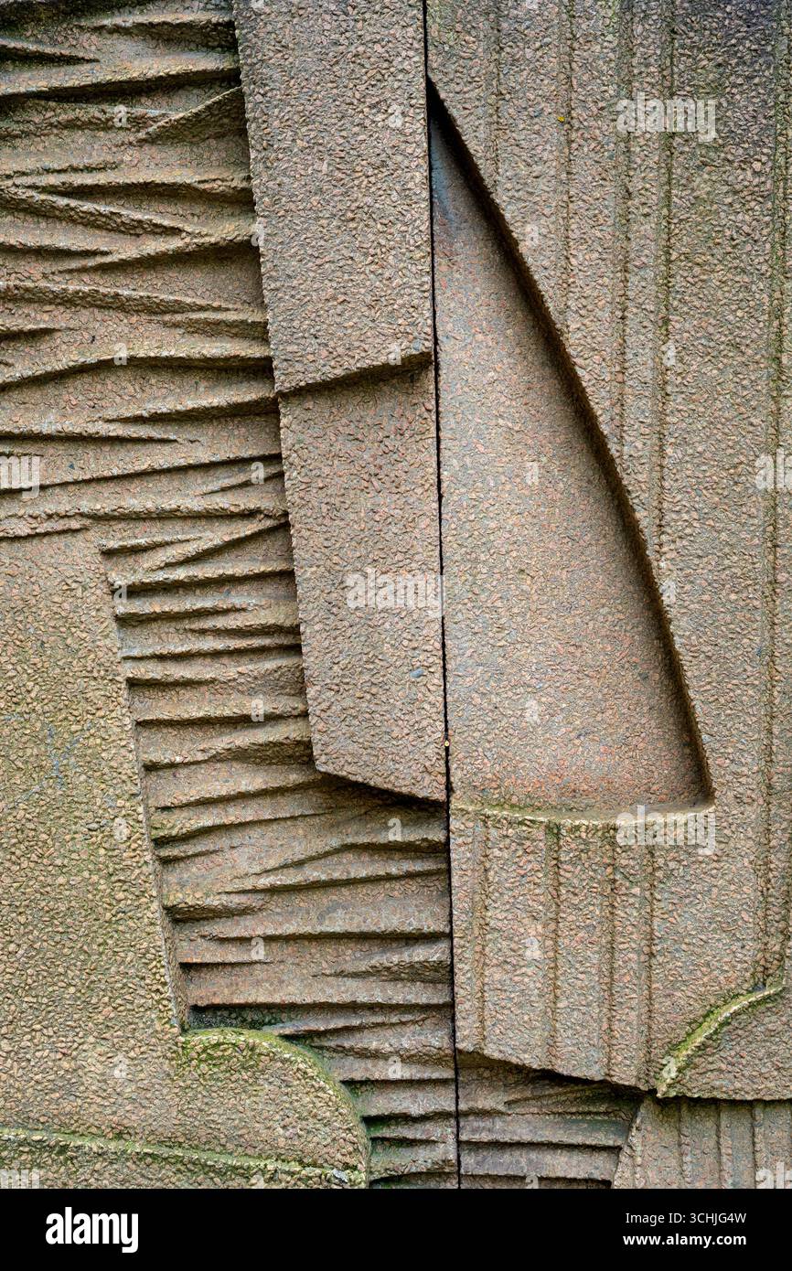 Pre cast concrete sculptural mural detail by sculptor Keith McCarter at ...