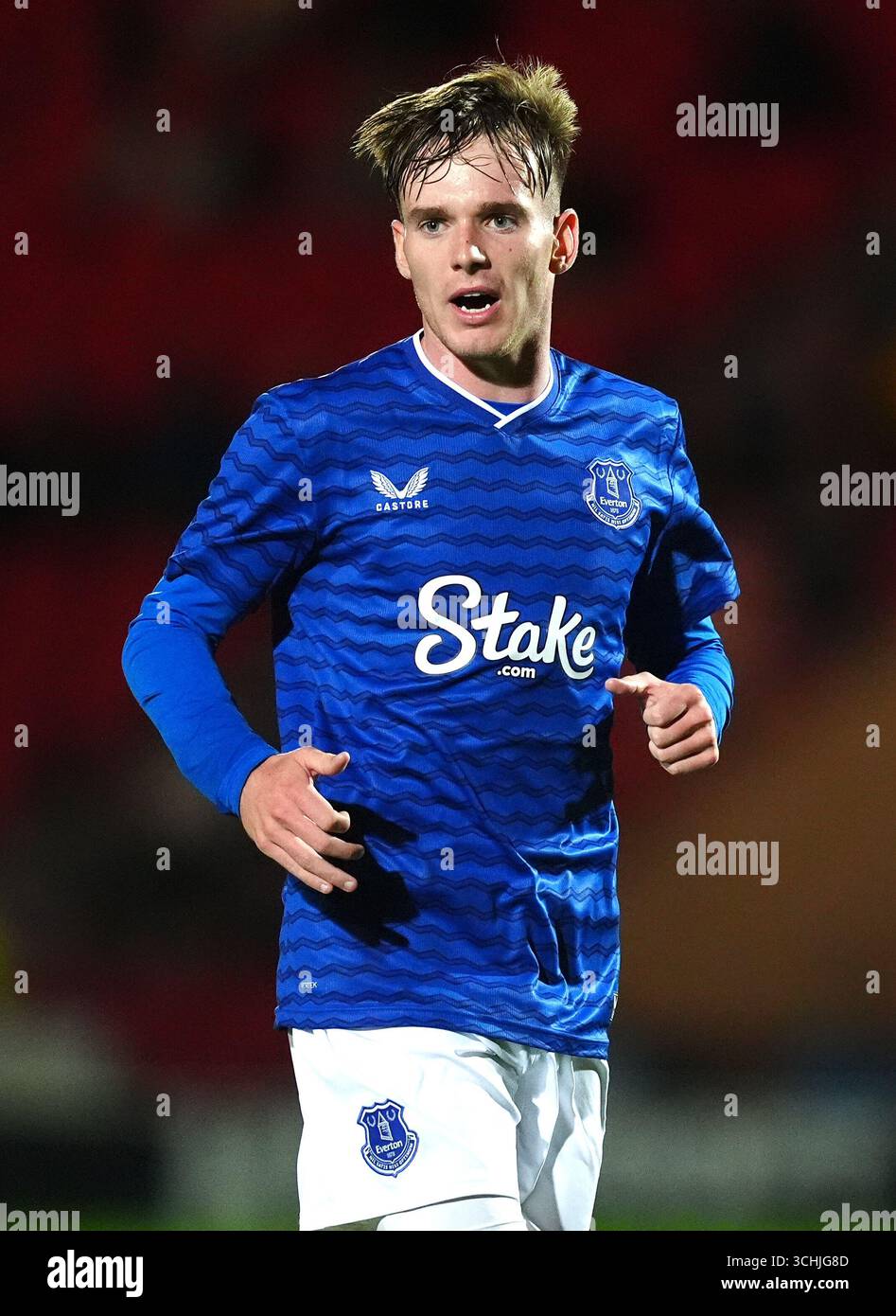 Everton's Callum Bates during the Vertu Trophy match at The Eco-Power ...
