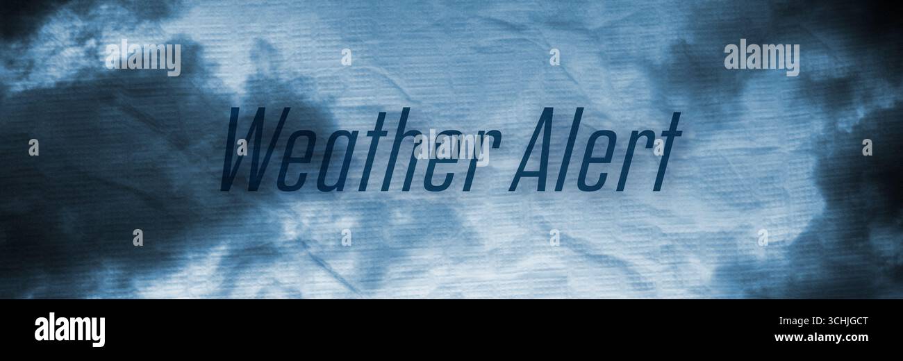 severe weather sign on sky background Stock Photo - Alamy