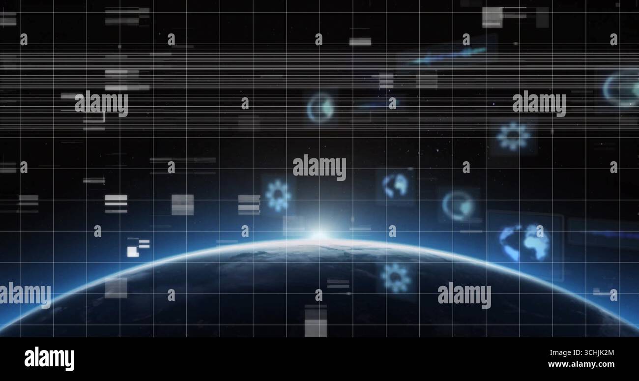 Showing planet earth rotating hi-res stock photography and images - Alamy