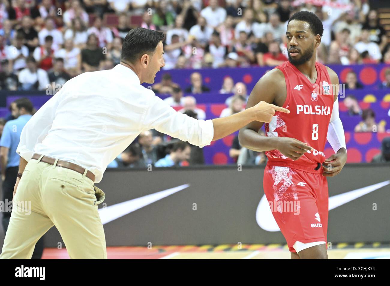 Igor Milicic and Jordan Loyd (POL) during match of the FIBA EuroBasket ...
