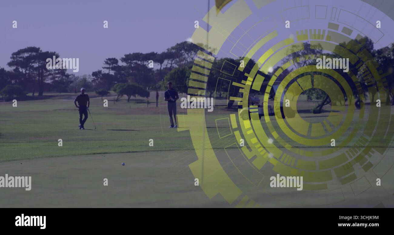 Standing two golfers leaning hi-res stock photography and images - Alamy