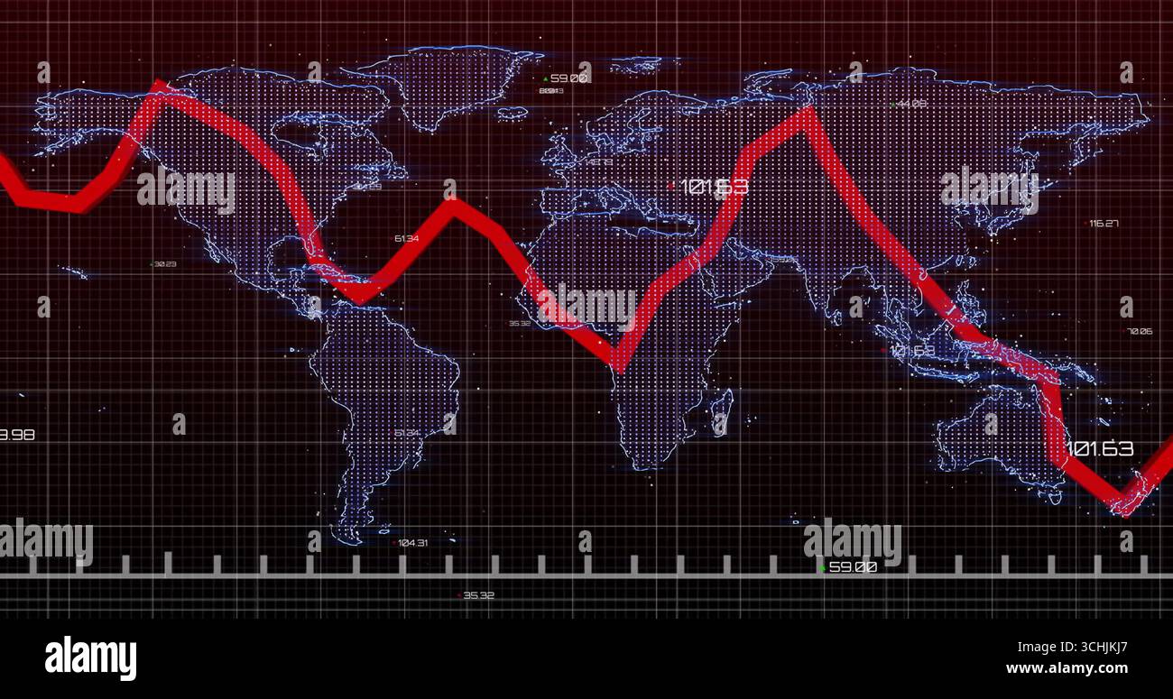 Presenting dotted world map hi-res stock photography and images - Alamy