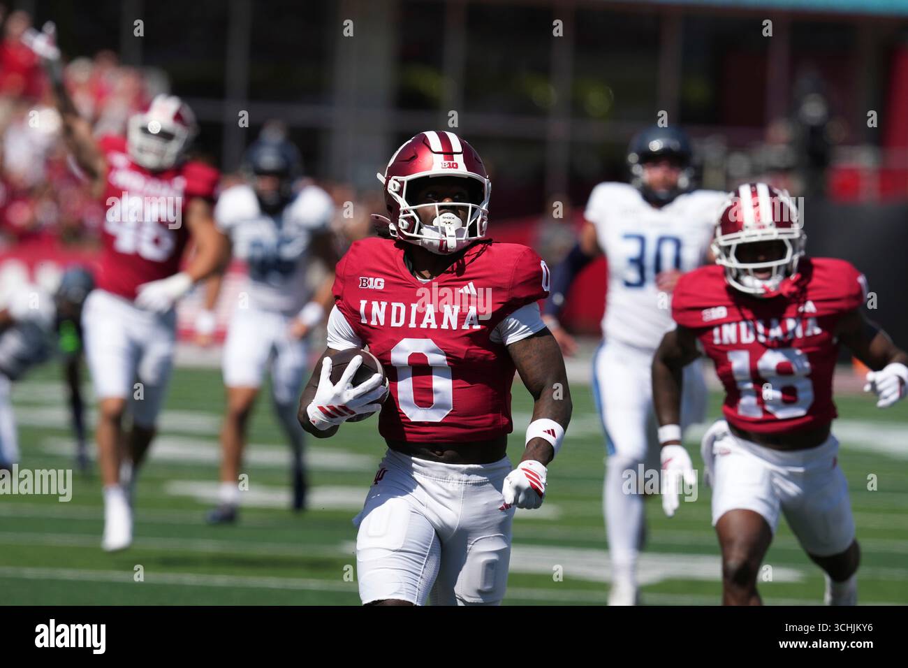 Indiana wide receiver Jonathan Brady runs during the first half of an ...