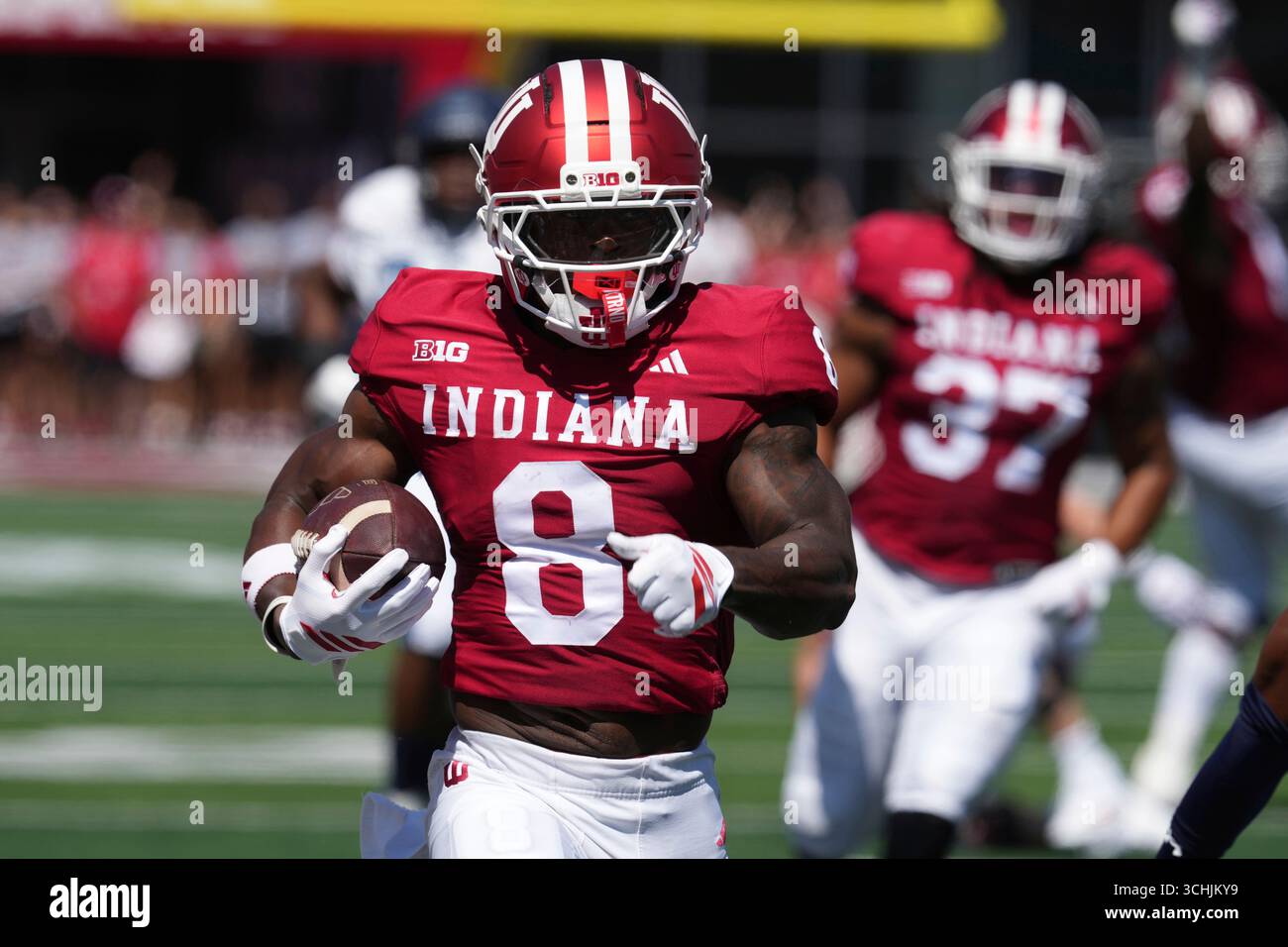 Indiana running back Kaelon Black runs during the first half of an NCAA ...