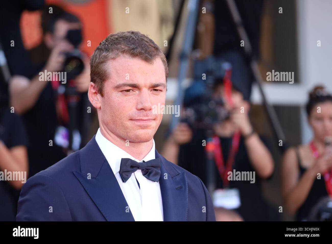 Venice, Italy, 2nd September, 2025. Gabriel Basso arriving on the red ...