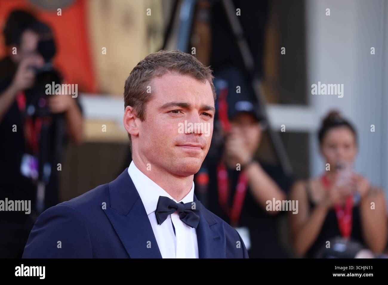 Venice, Italy, 2nd September, 2025. Gabriel Basso arriving on the red ...