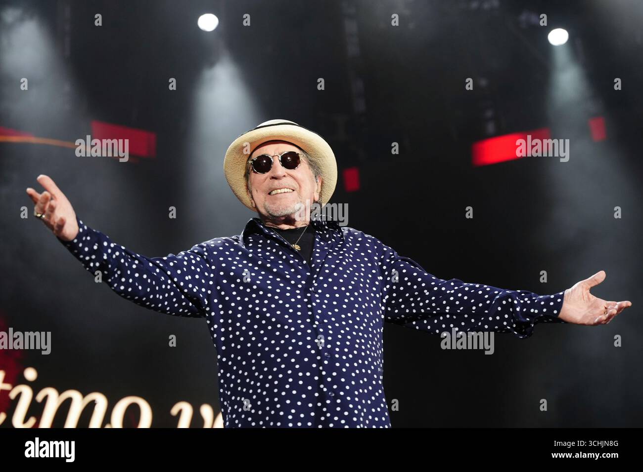 Singer-songwriter Joaquín Sabina during a concert at La Maestranza. On ...