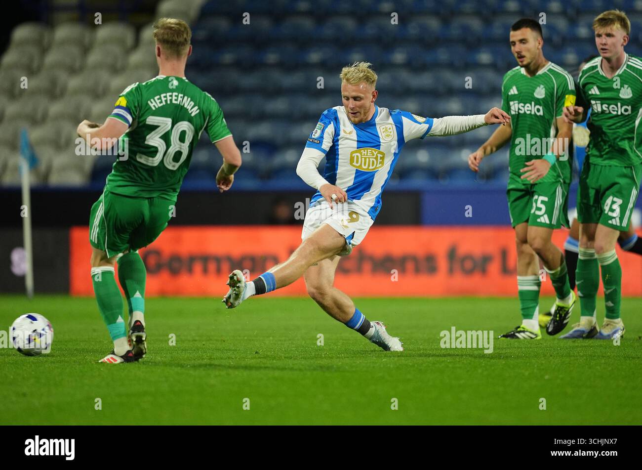 Hudderfield Town's Joe Taylor scores their side's sixth goal of the ...