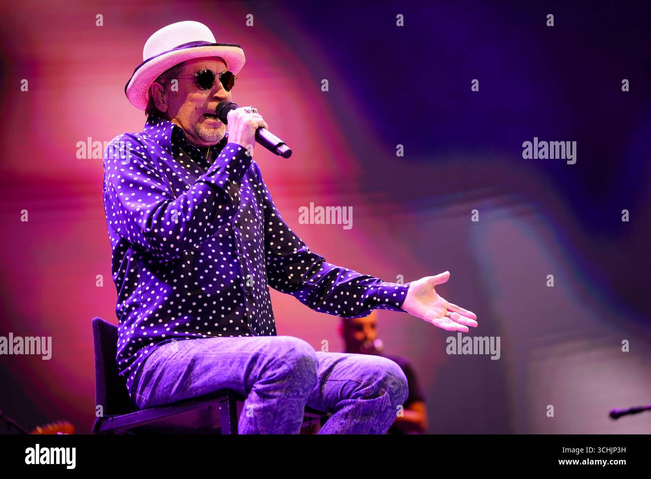 Singer-songwriter Joaquín Sabina during a concert at La Maestranza. On ...