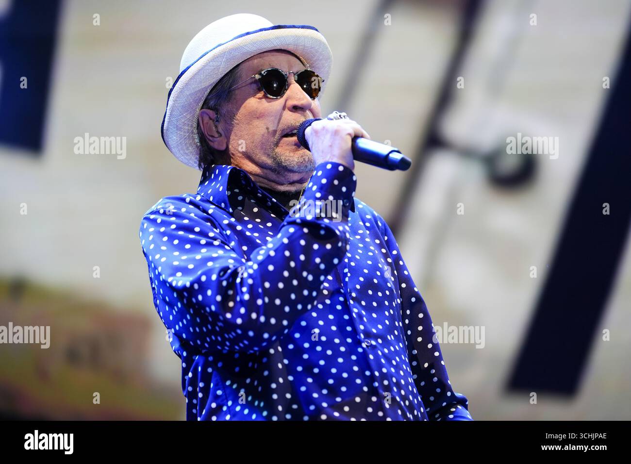 Singer-songwriter Joaquín Sabina during a concert at La Maestranza. On ...