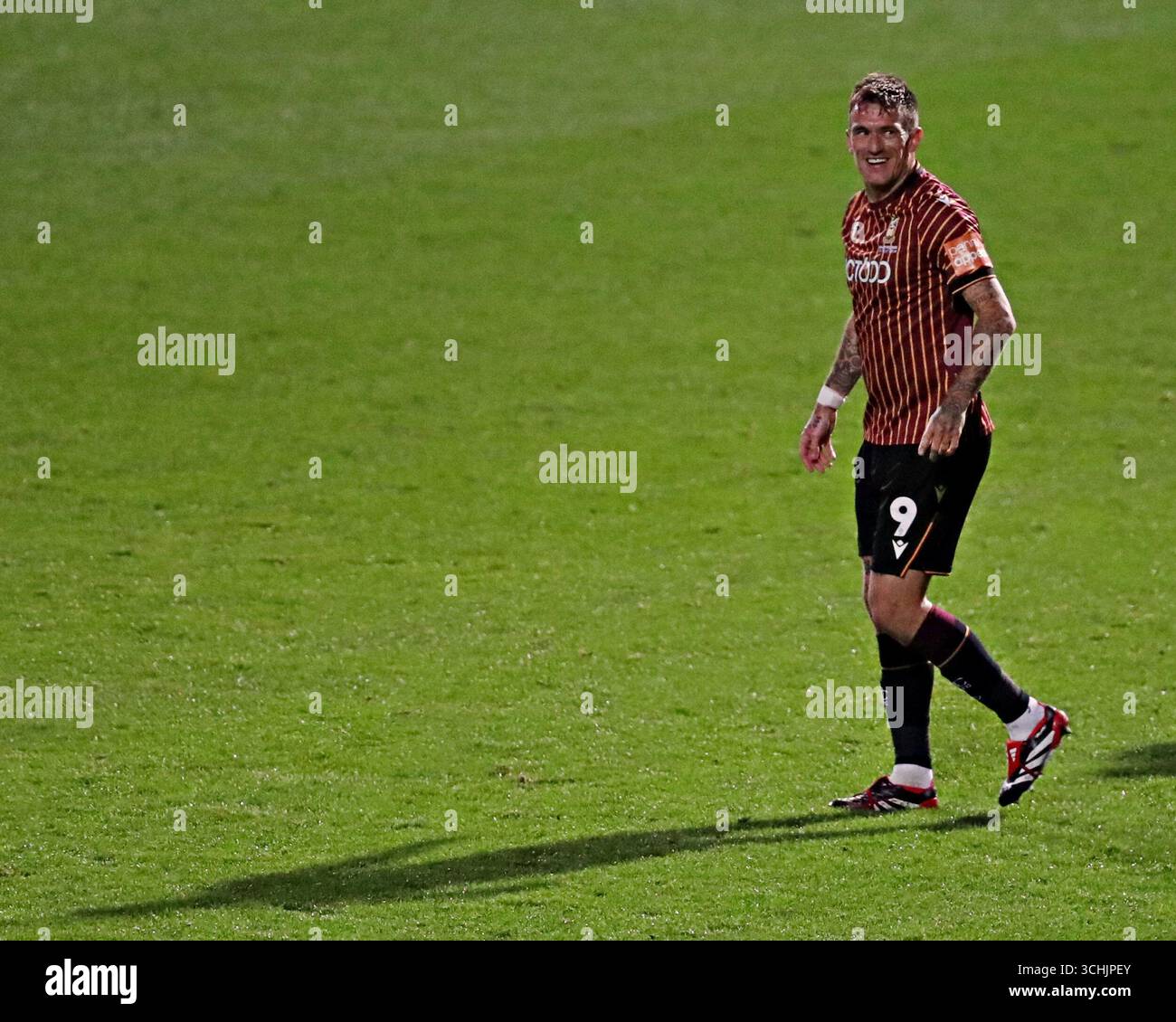 Andy Cook of Bradford City celebrates his goal during the The Vertu ...