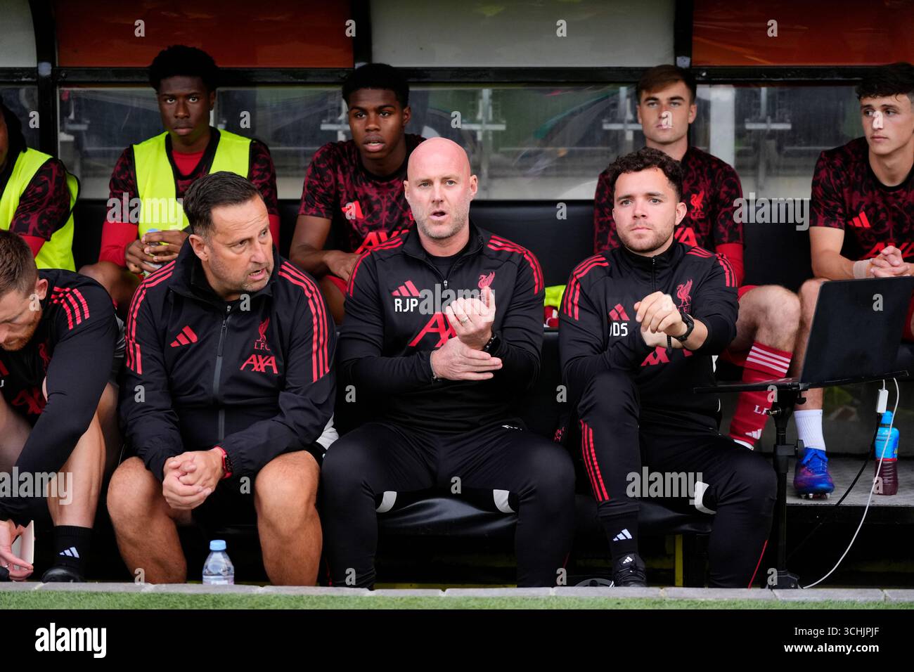Liverpool U21's head coach Rob Page before the Vertu Trophy match at ...