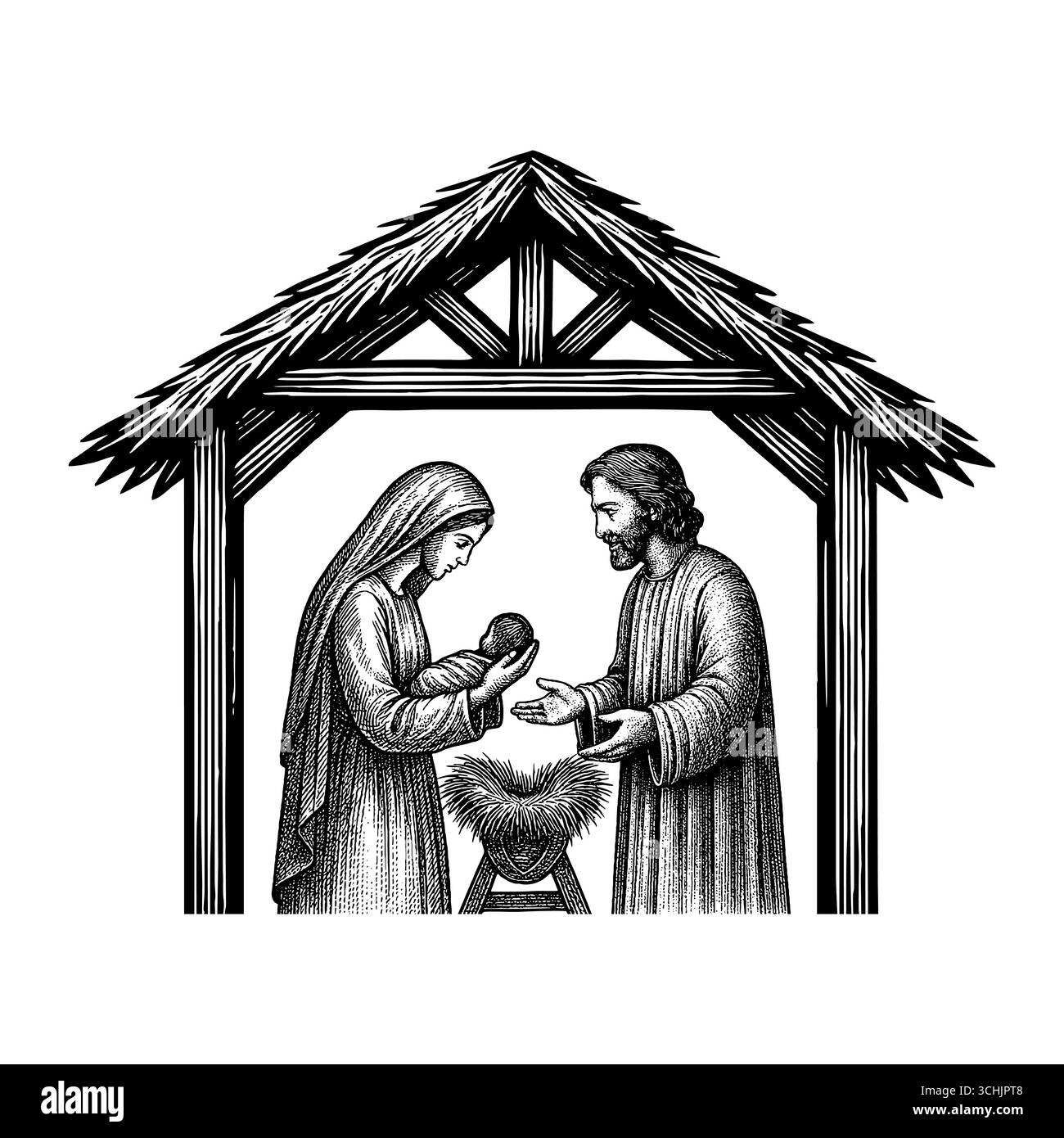 Queen mary with the baby Cut Out Stock Images & Pictures - Alamy