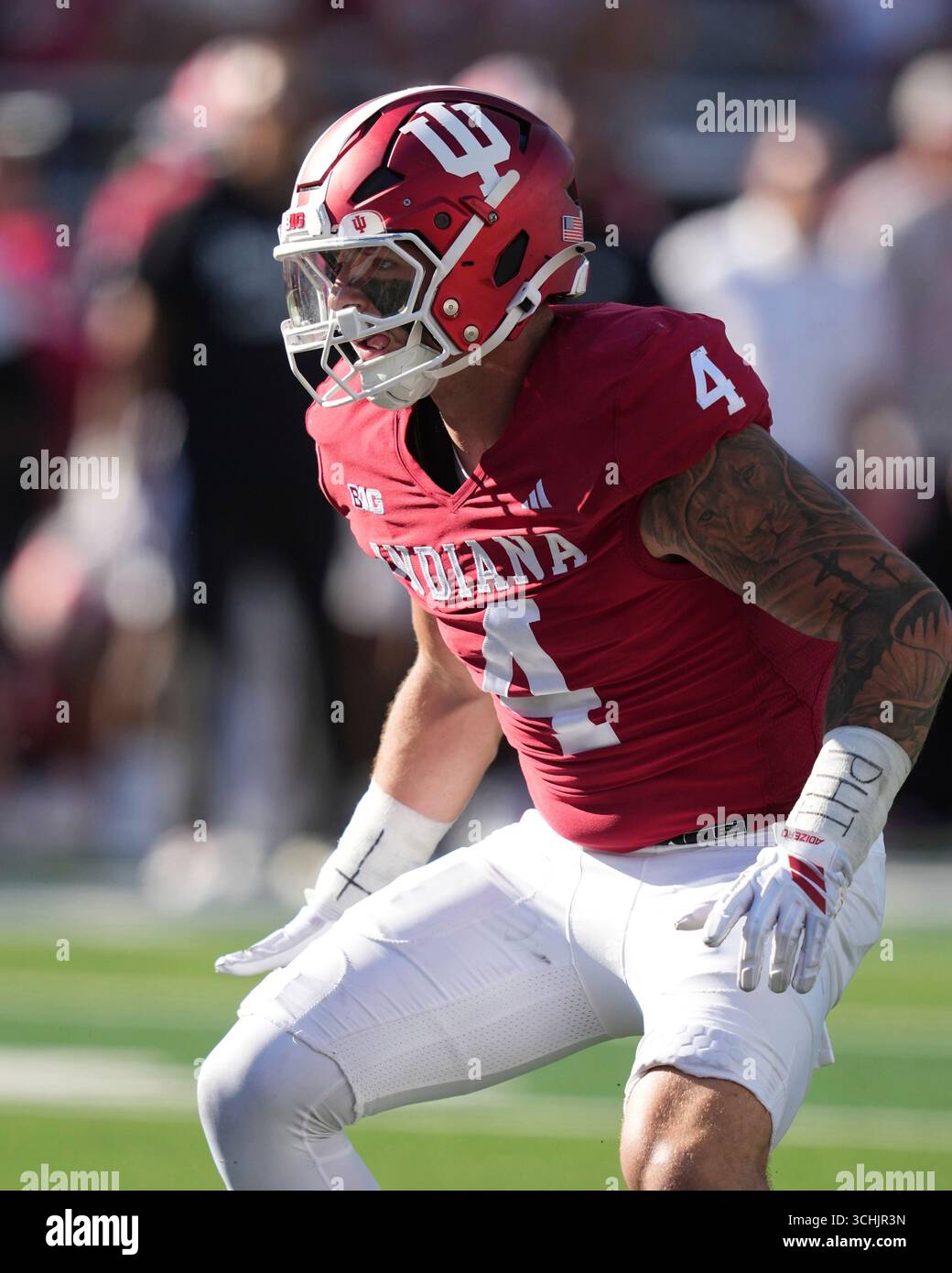 Indiana linebacker Aiden Fisher in action during the second half of an ...