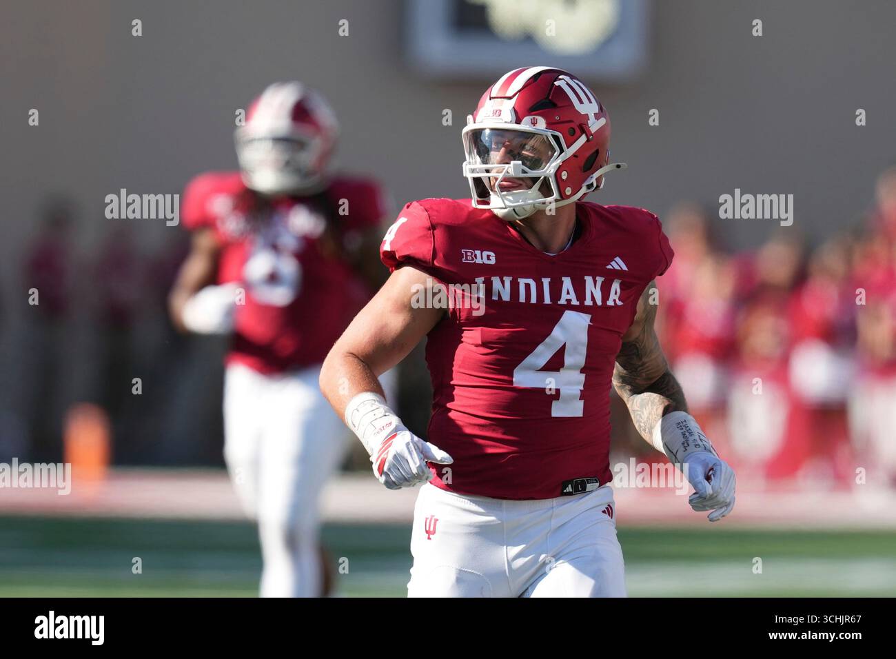Indiana linebacker Aiden Fisher in action during the second half of an ...
