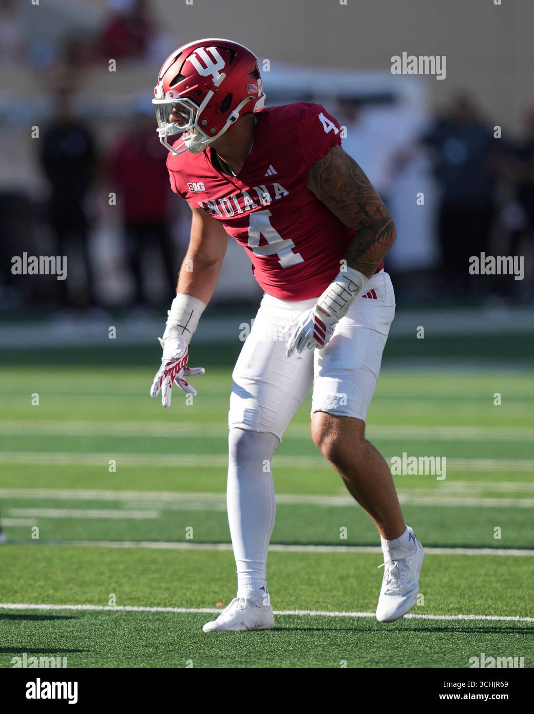 Indiana linebacker Aiden Fisher in action during the second half of an ...