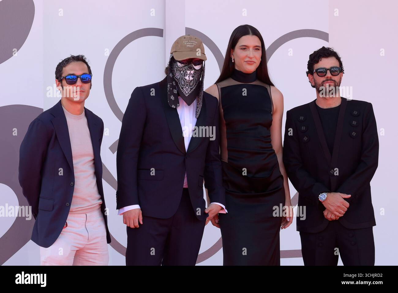 (L-R) Eric Lohn, Matias Vasquez, Arca and Esteban Zuluaga attend at the ...
