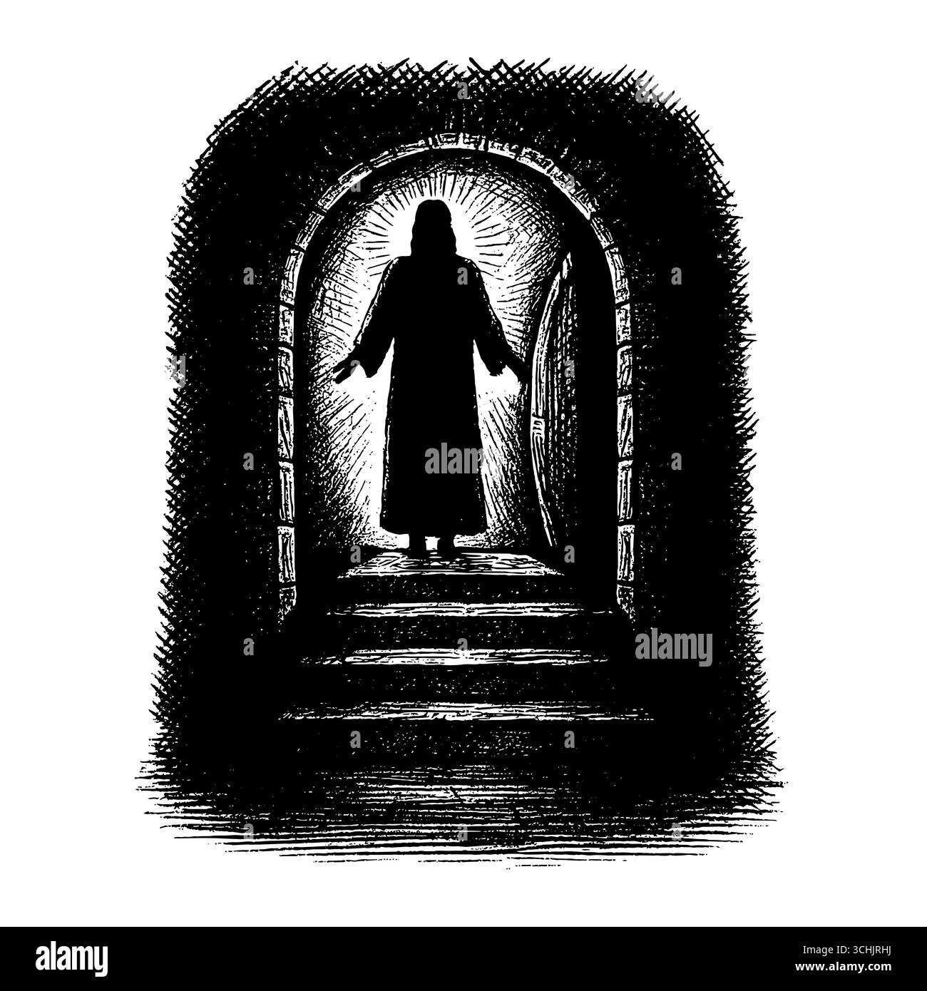 The risen of jesus Black and White Stock Photos & Images - Alamy