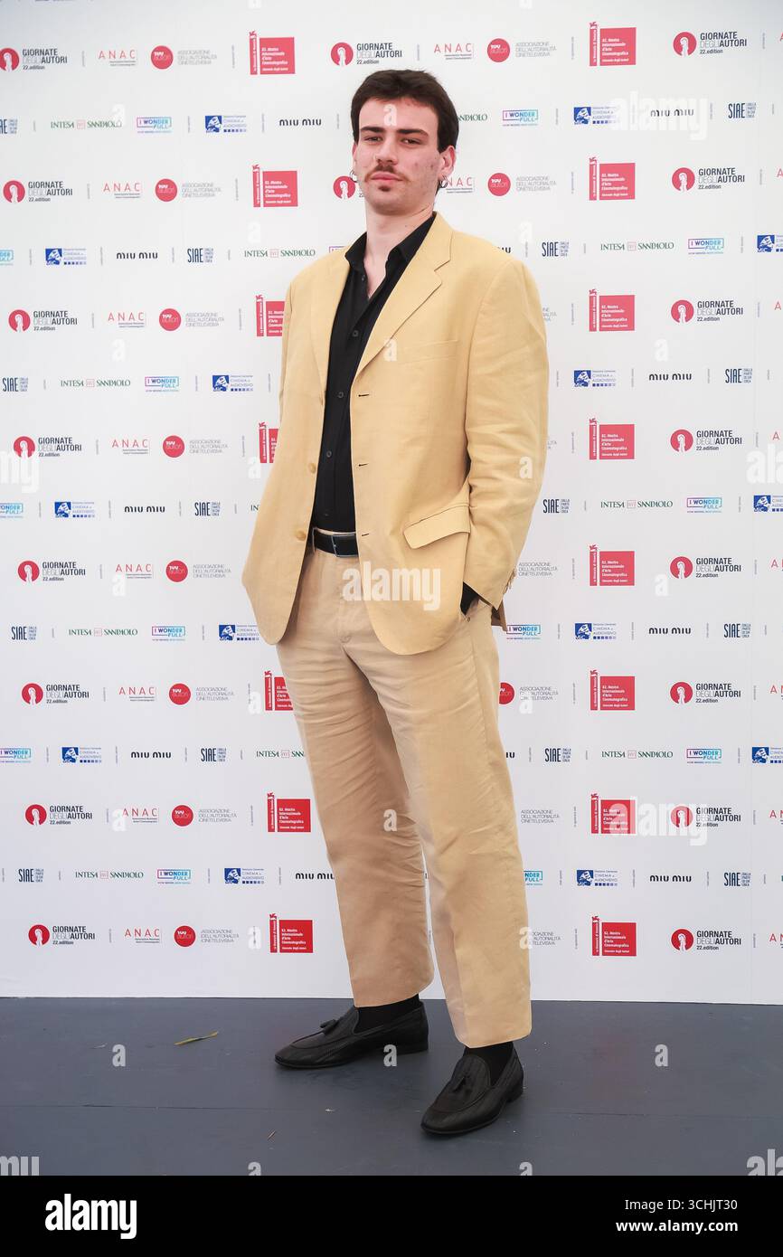 Venice, Italy. 02nd Sep, 2025. Spanish actor Javier Colodron Valbuena ...