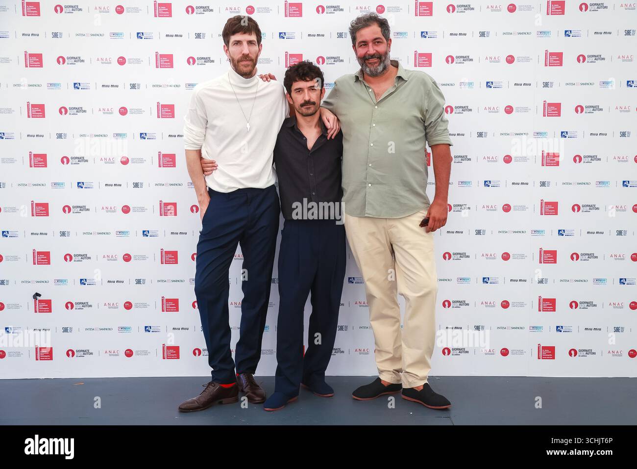 (L-R) Celso Giménez, Gabriel Azorín and Carlos Pardo Ros attend the ...