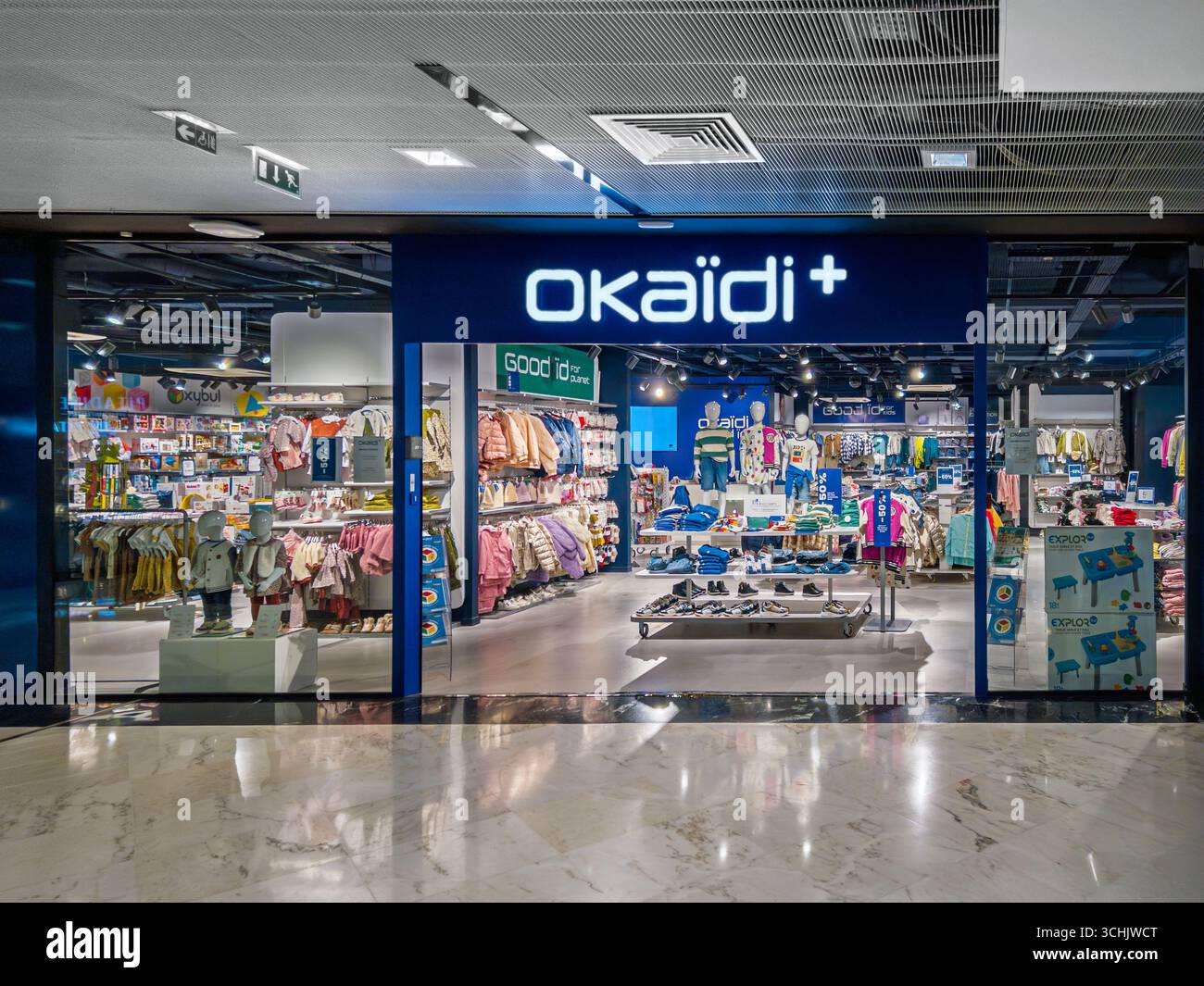 Nice, France - August 30, 2025: Okaidi plus store in the Nicetoile ...