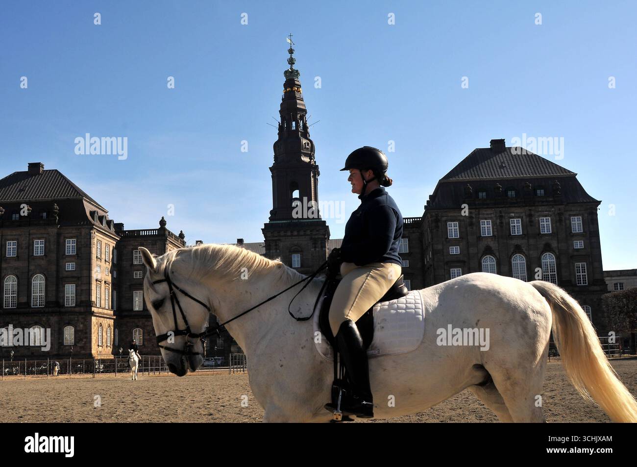 Copenhagen /Denmark/21 April 2023/ Vew of christiasnborg castle and ...