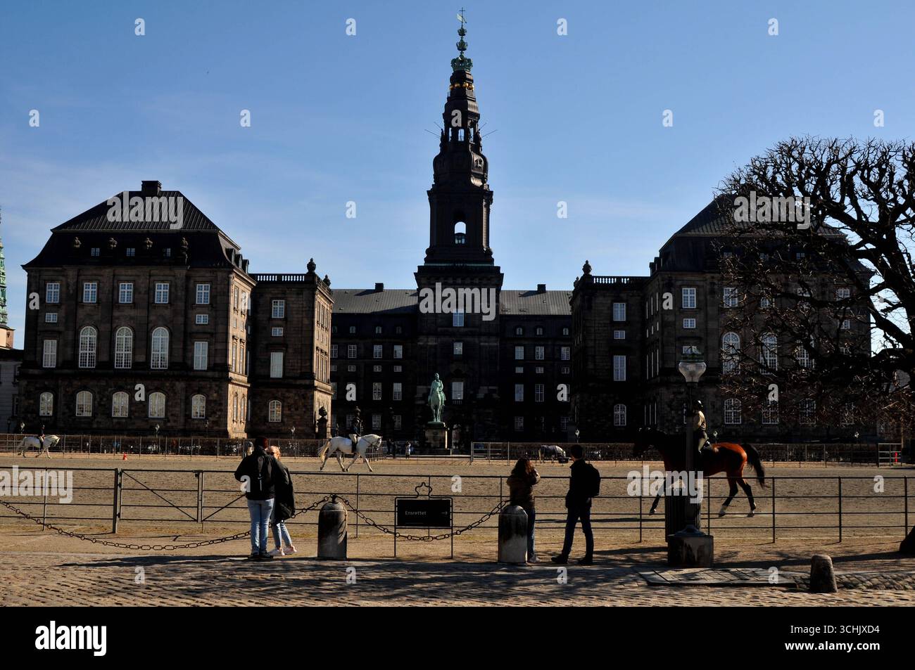 Copenhagen /Denmark/21 April 2023/ Vew of christiasnborg castle and ...