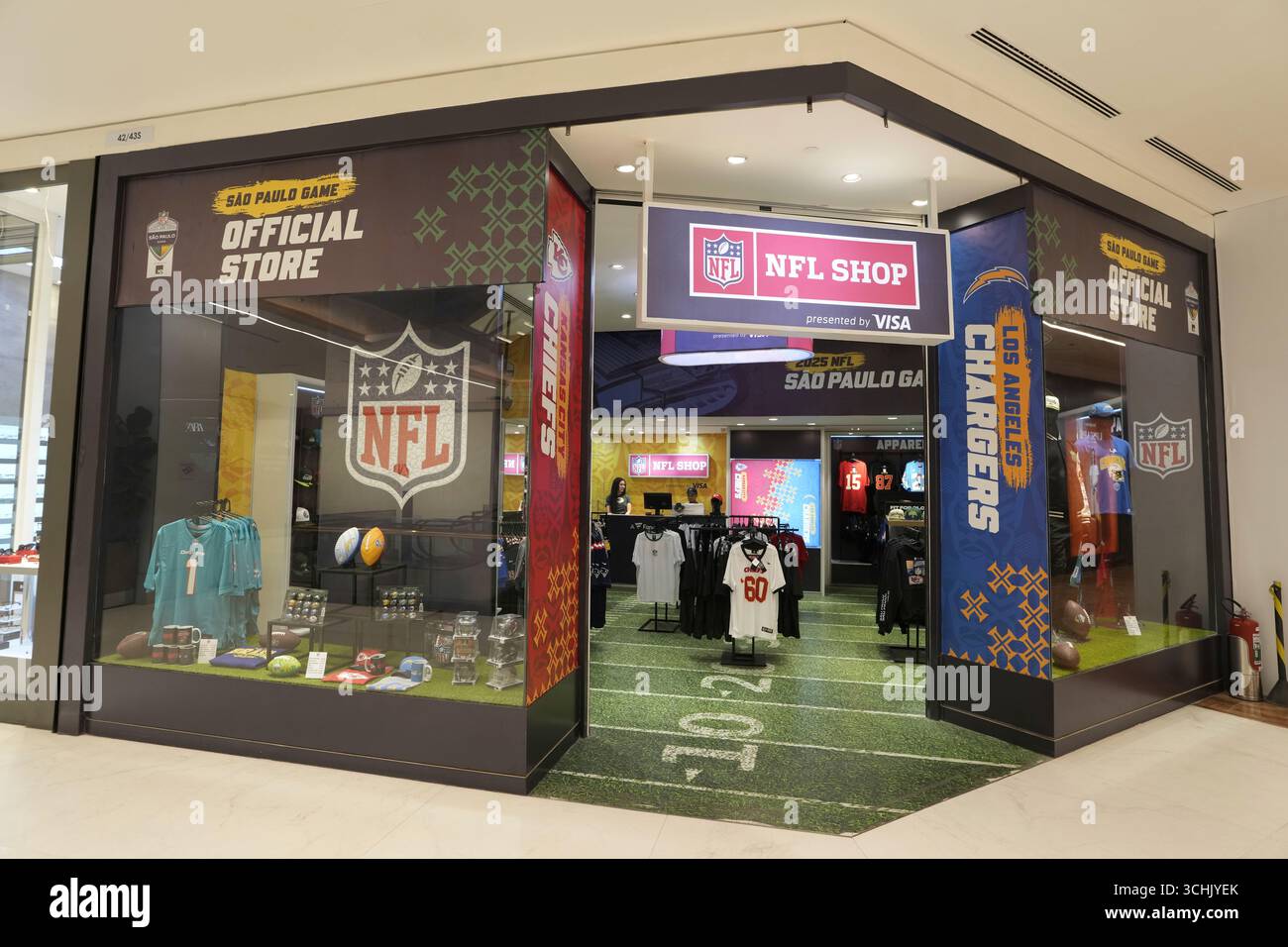 NFL Shop at Morumbi Shopping Mall on Tuesday, Sept. 2, 2025 in Sao ...
