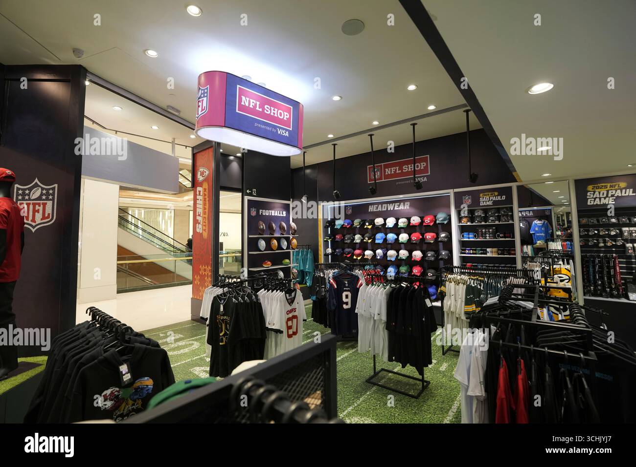 NFL Shop at Morumbi Shopping Mall on Tuesday, Sept. 2, 2025 in Sao ...