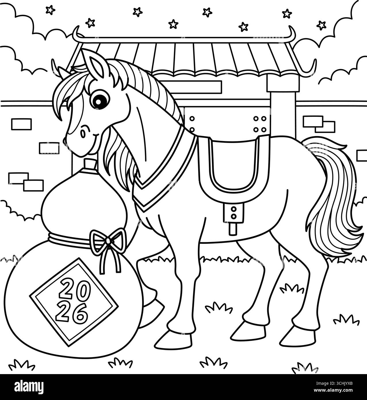 Horse wine Stock Vector Images - Alamy