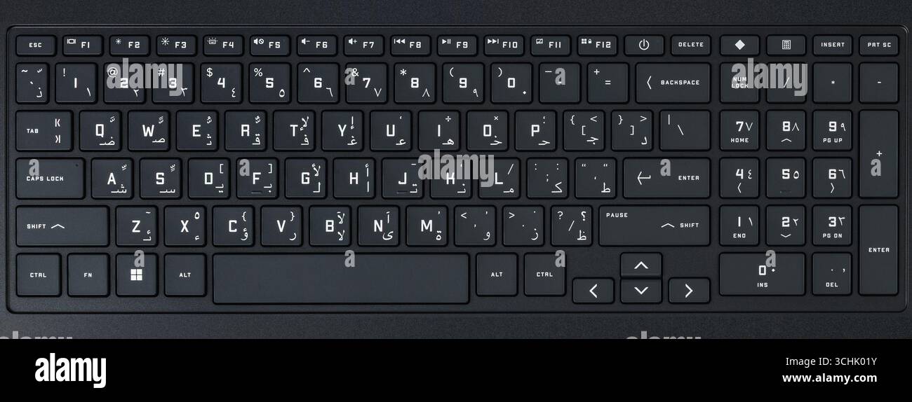 English and arabic typing hi-res stock photography and images - Alamy