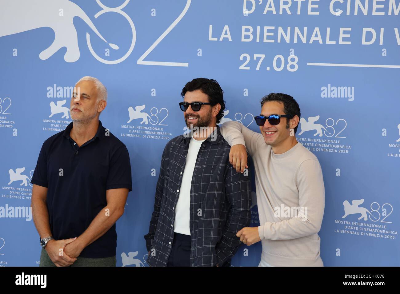 Venice, Italy, 2nd September, 2025. James Clauer, Esteban Zuluaga and ...