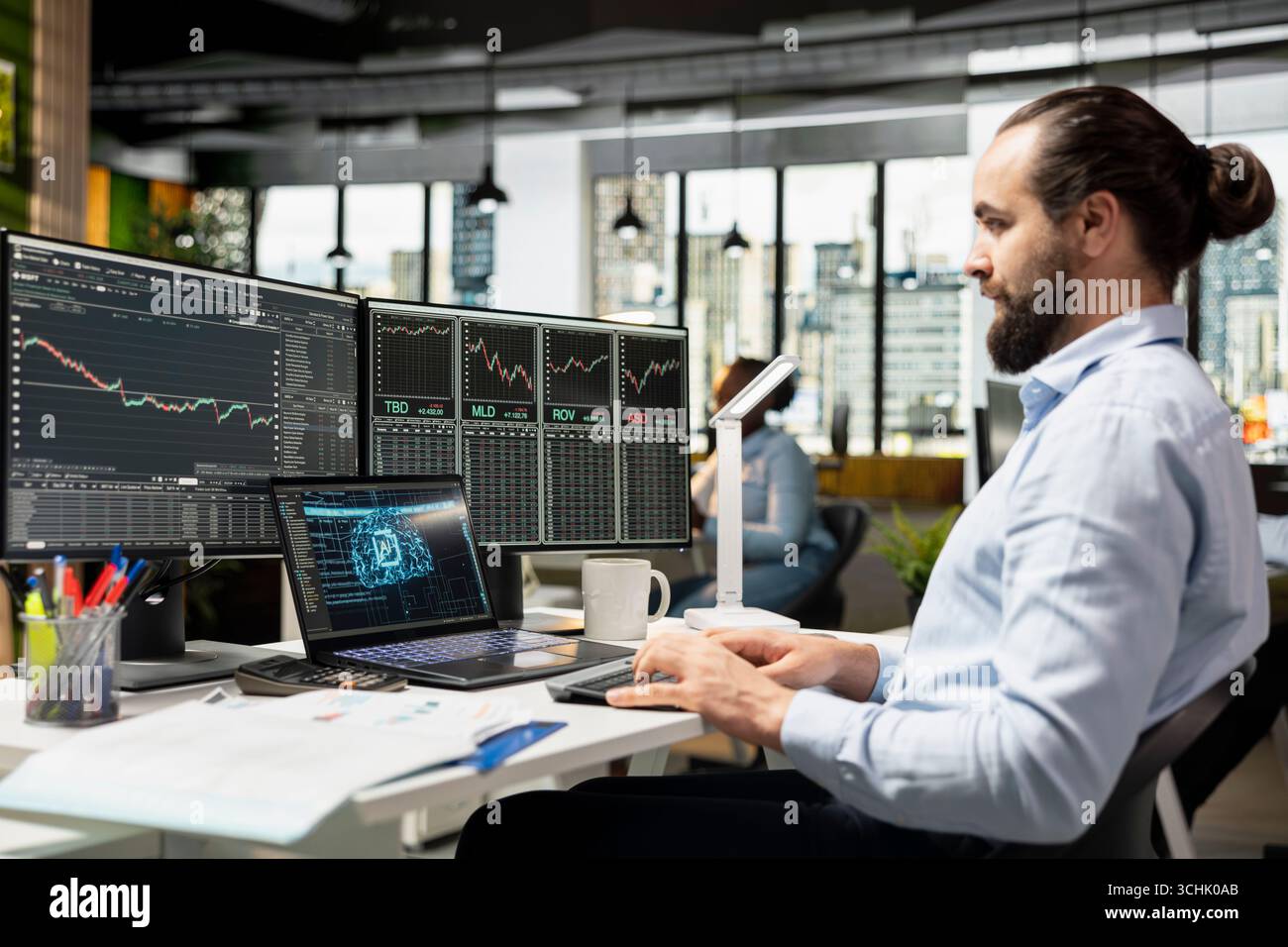 Trading using ai hi-res stock photography and images - Alamy