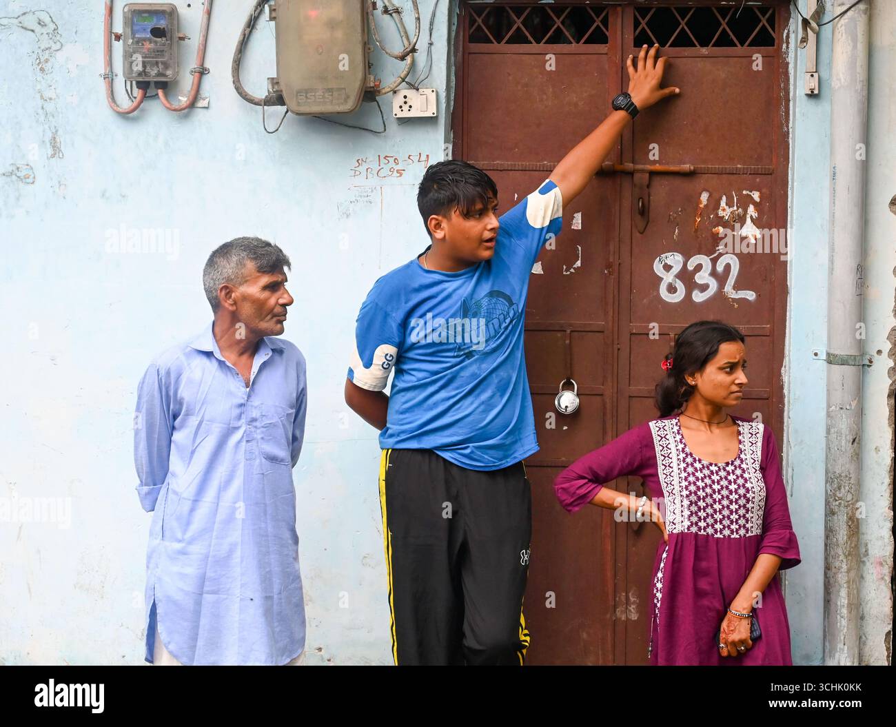 NEW DELHI, INDIA - SEPTEMBER 2: Residents of Bhanwar Singh Camp in ...