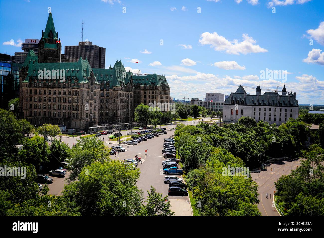 Parliament Hill in Ottawa with iconic government buildings and ...